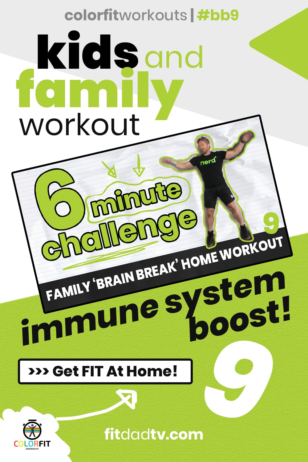 Kids & Family At Home Workout 9 ‘THE 6 MINUTE CHALLENGE’ - Tristan ...