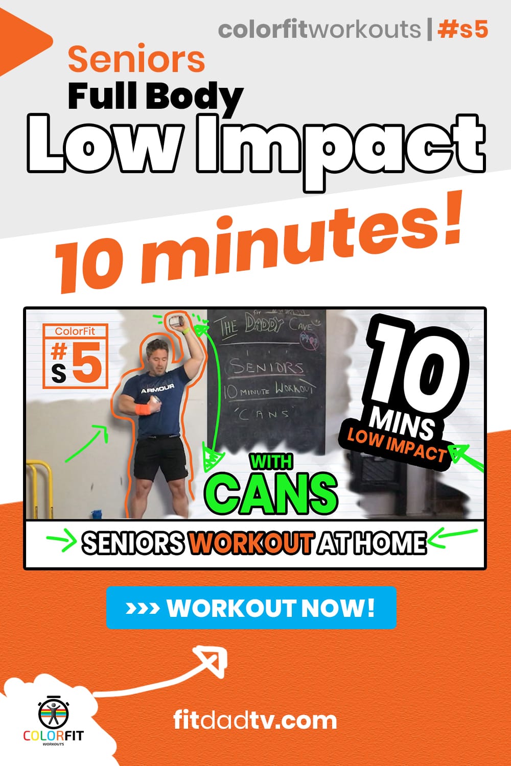 For Seniors LOW IMPACT Home Workout in ONLY 10 Minutes - Tristan Lewis ...